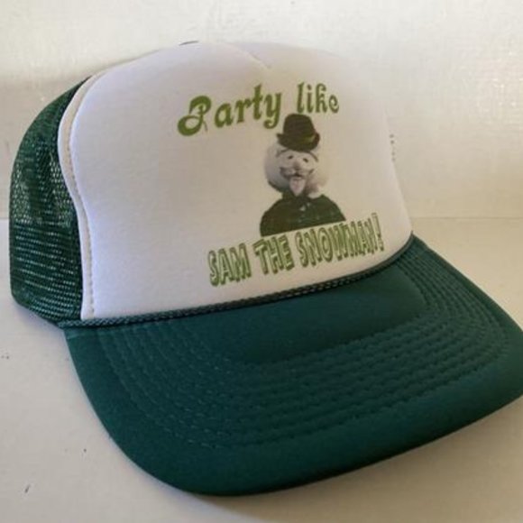 Accessories | Retro 8s Classic Sam The Snowman Hat Party Trucker Hat ...